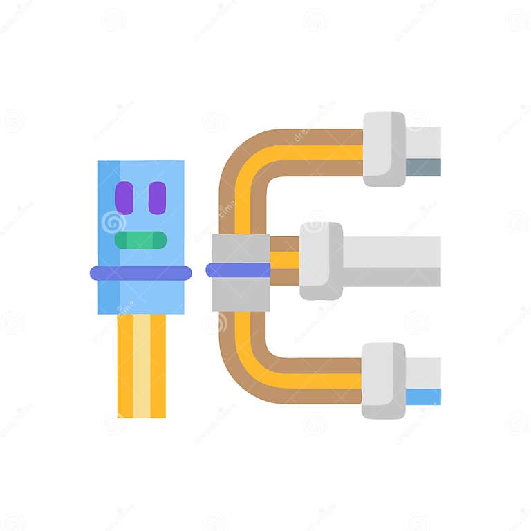 Electrical Conduit Design for Safe Installations Stock Illustration ...