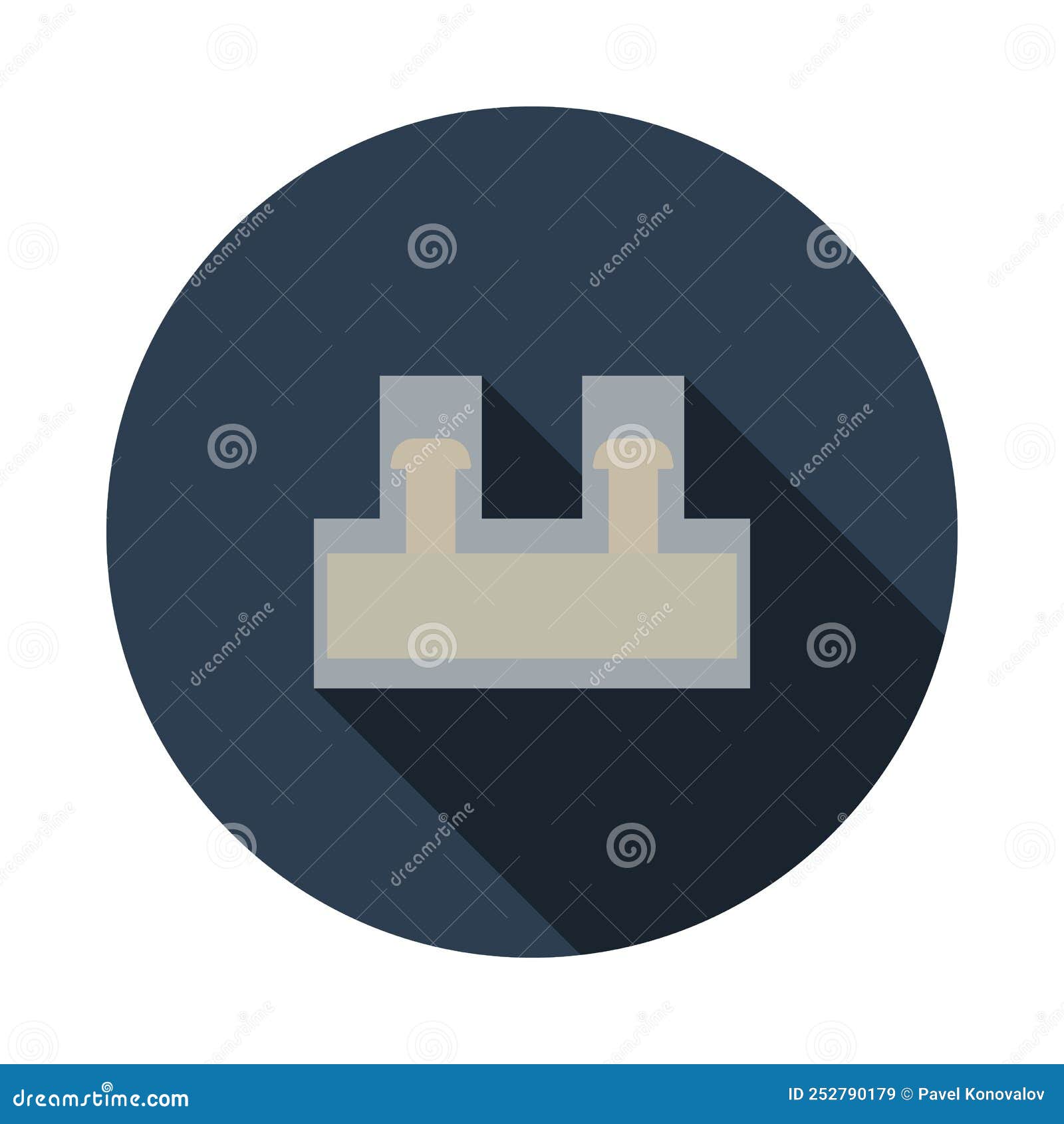 Electrical Connection Terminal Icon Stock Vector - Illustration of ...