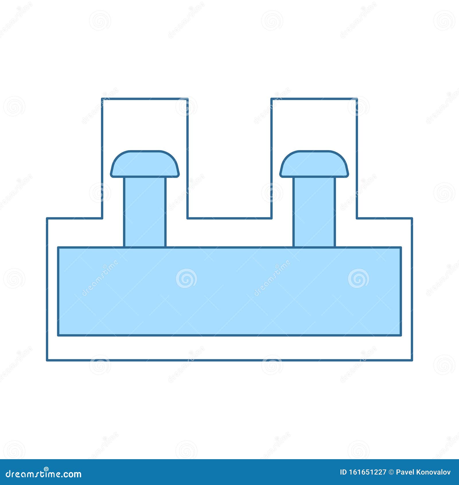 Electrical Connection Terminal Icon Stock Vector - Illustration of ...