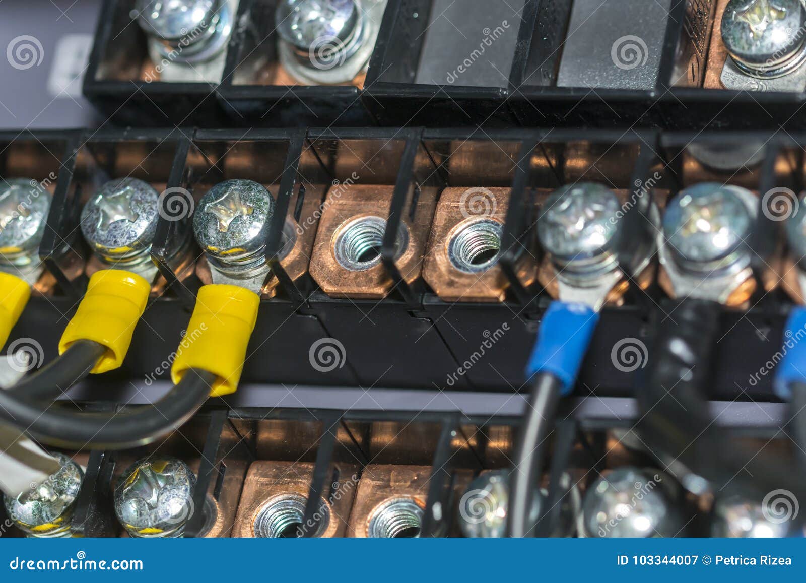 Electrical connections stock image. Image of communication - 103344007