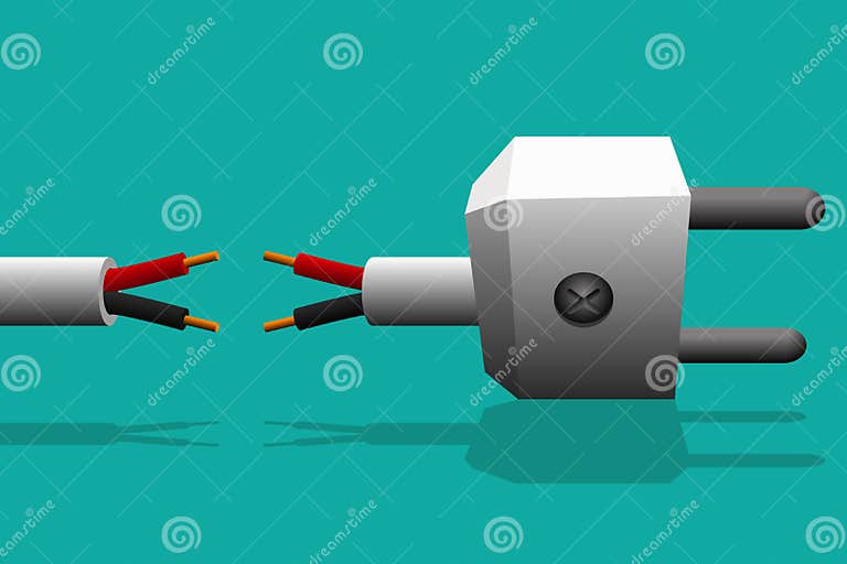 Electrical Connector with the Electrical Wiring is Not Connected or ...