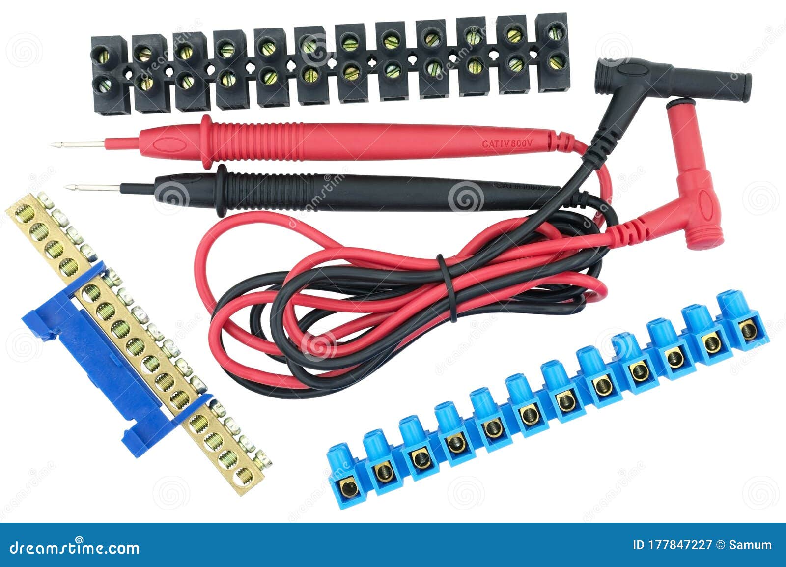 Electrical Connector or Terminal Blocks Clamps for Electric Cables and ...