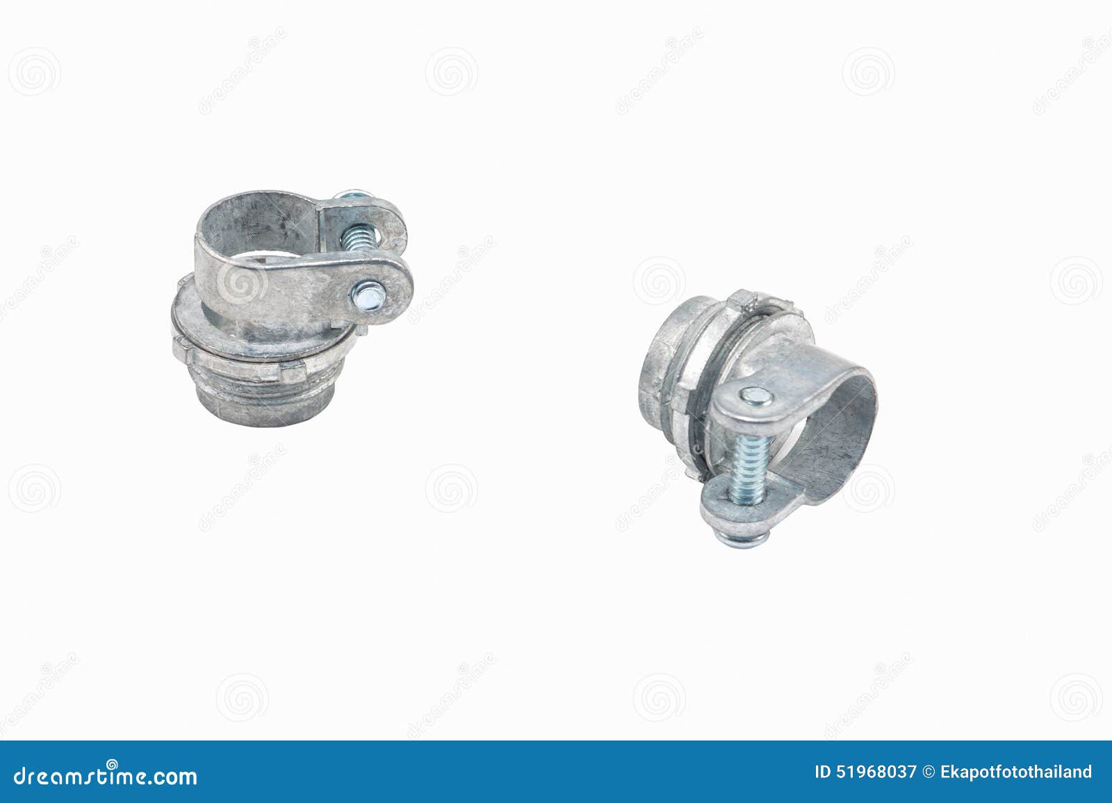 Electrical Connector Tube on White Background Stock Image - Image of ...