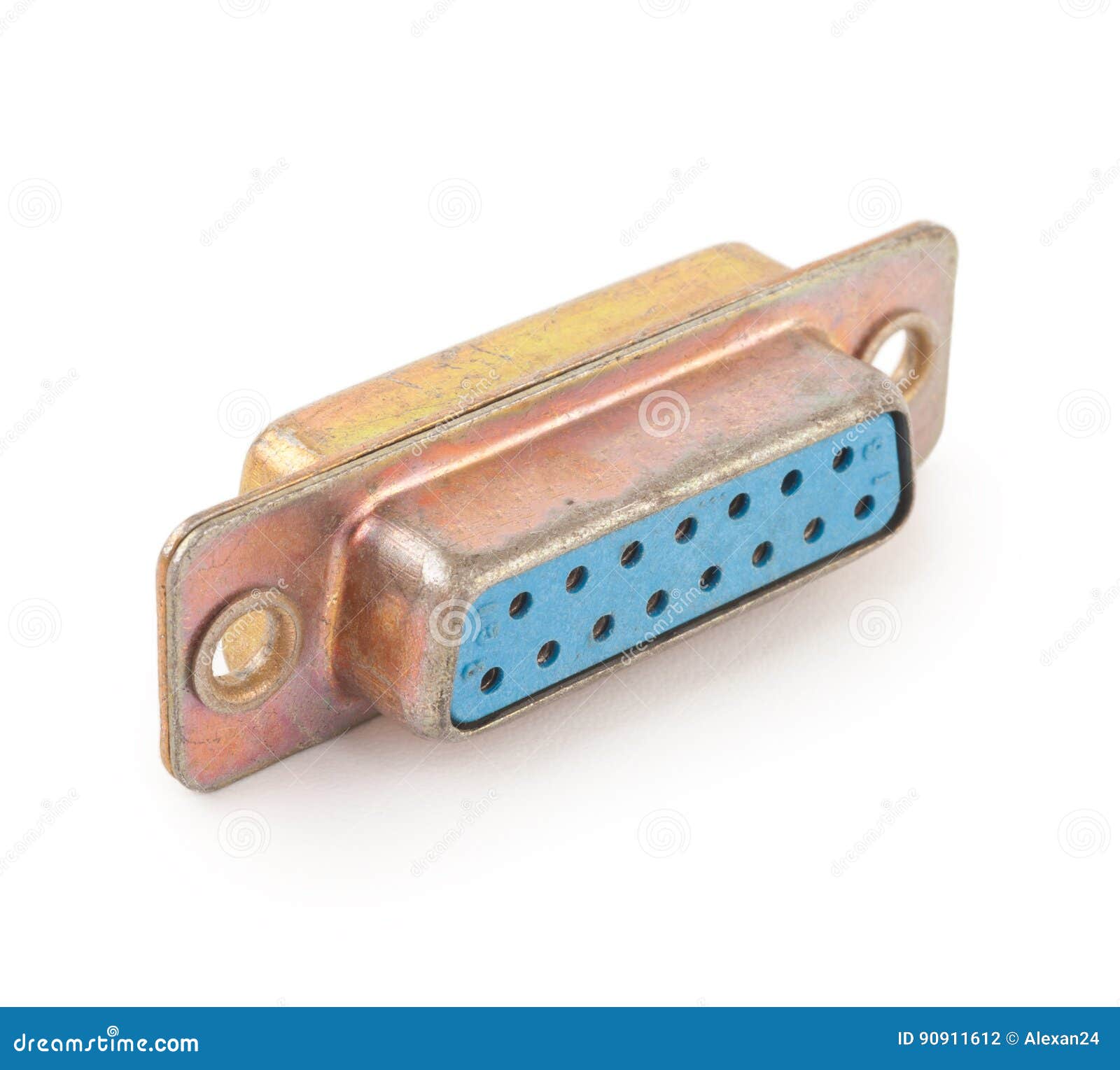 Two Electrical Connector On Light Background Stock Image ...