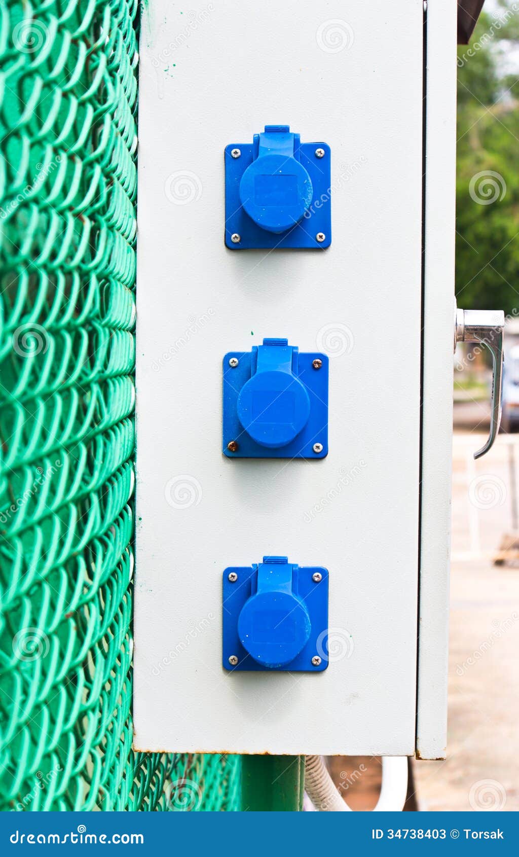 Electrical connectors box stock image. Image of transformer - 34738403