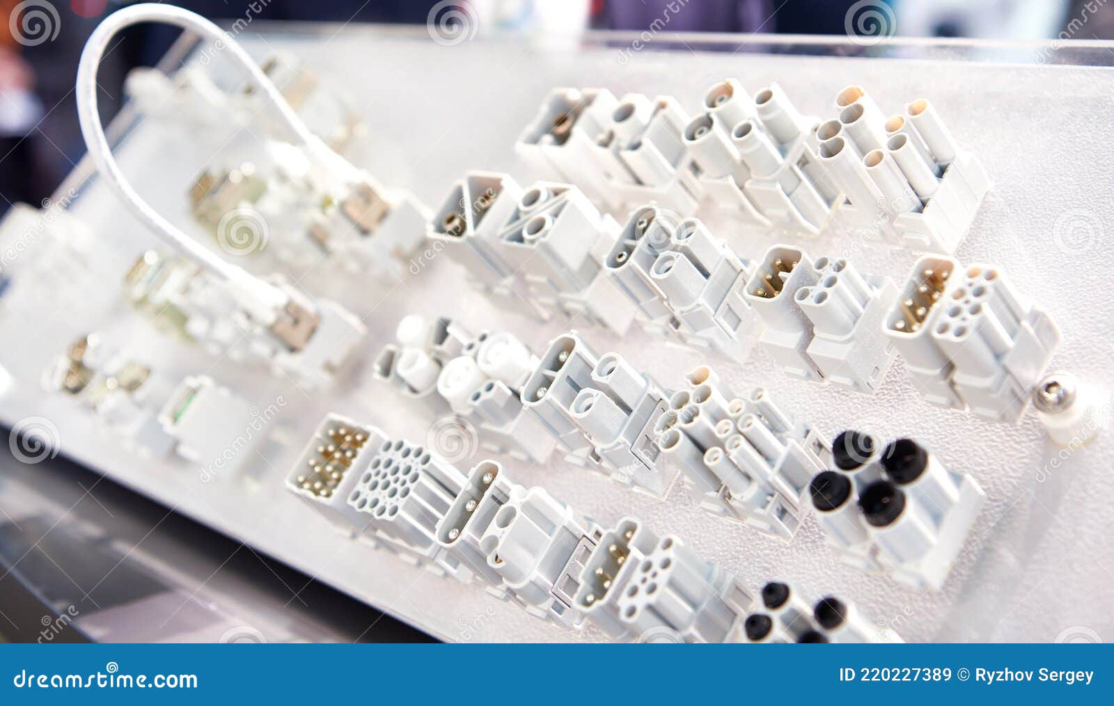 Electrical Connectors at Exhibition Editorial Stock Image - Image of ...