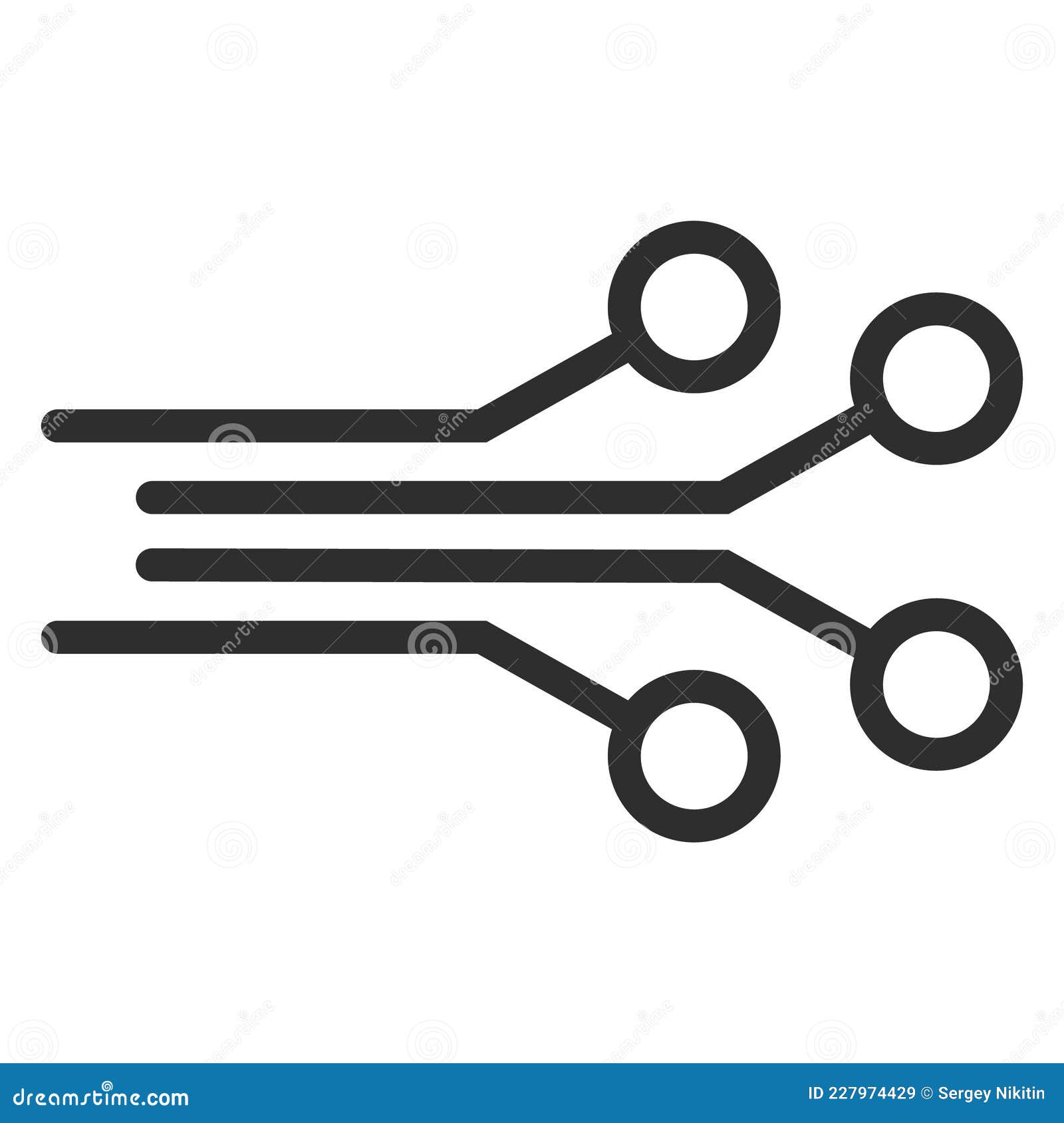 Electrical Connectors Flat Icon Symbol Stock Vector - Illustration of ...