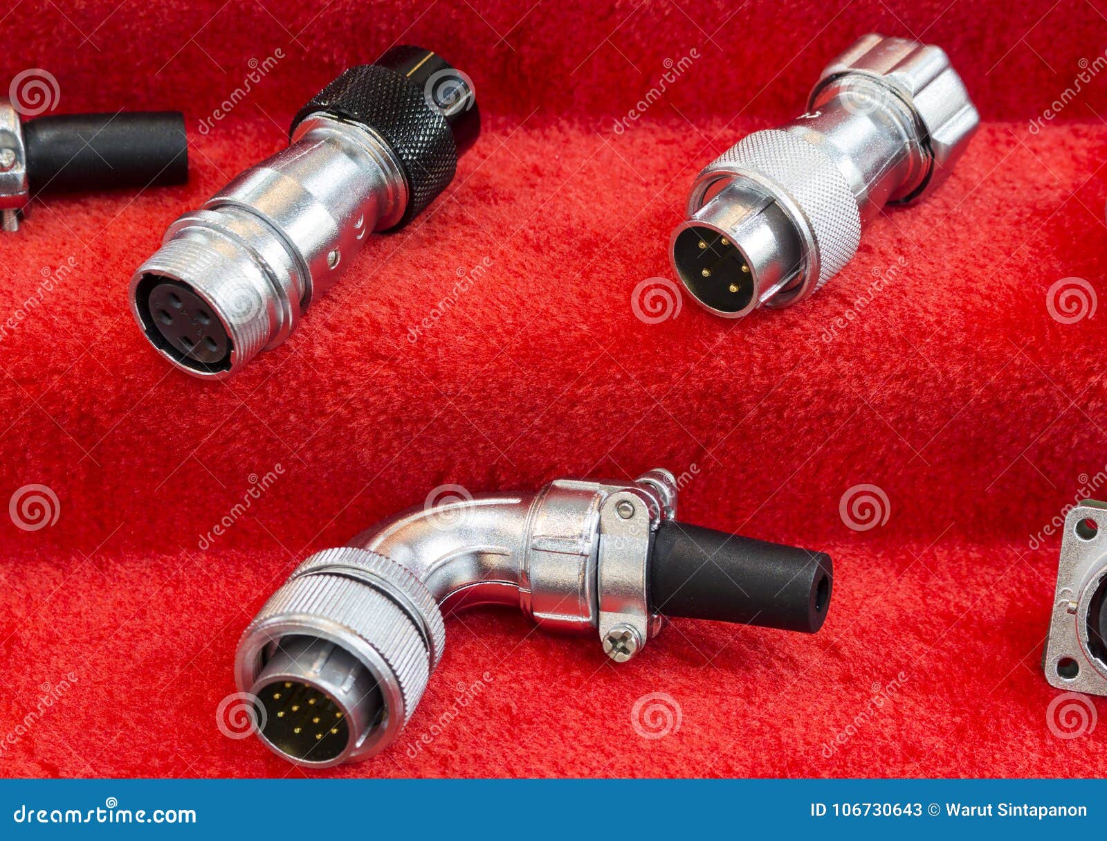Electrical Connectors for Machine Stock Image - Image of electronics ...