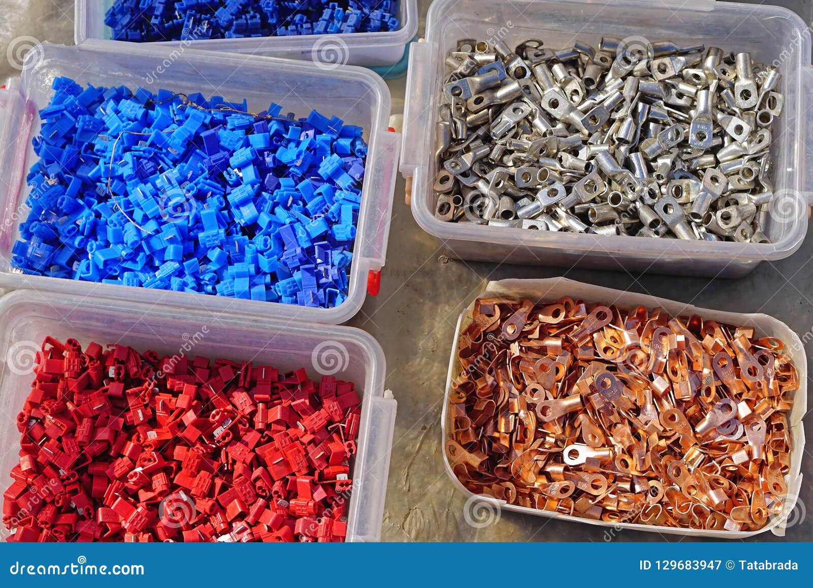 Electrical connectors stock image. Image of blade, connectors - 129683947