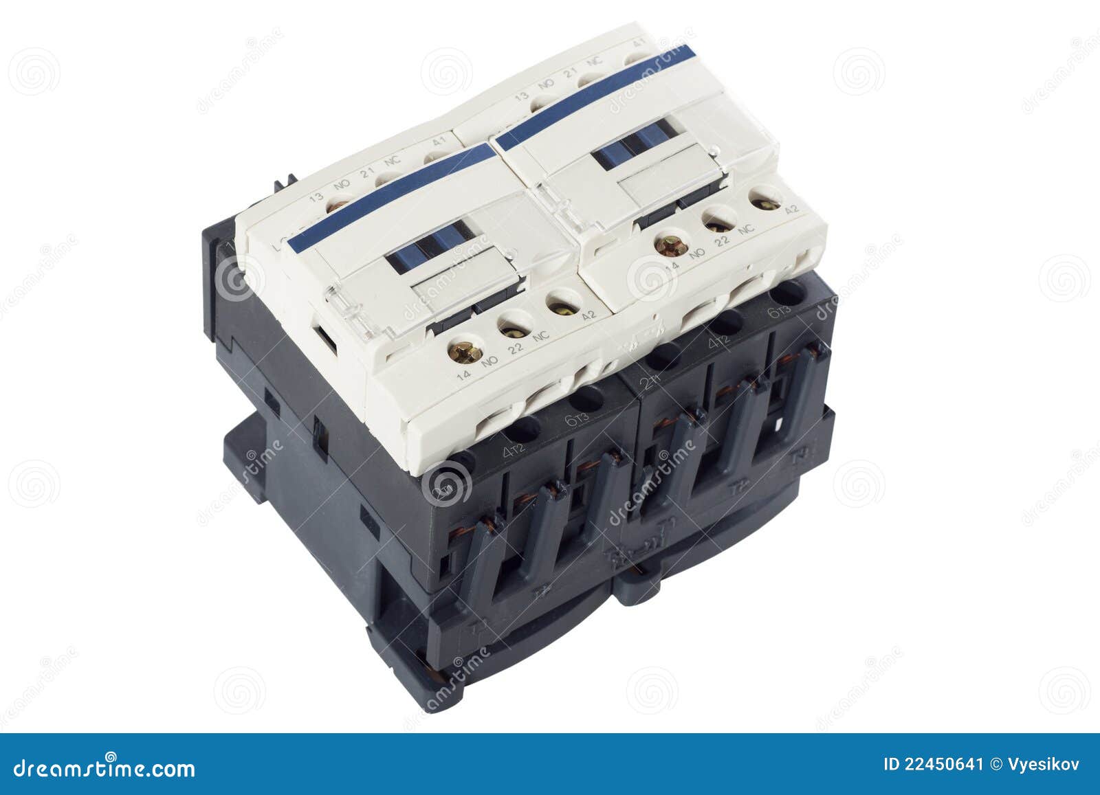 Electrical contactor stock image. Image of detail, contactor - 22450641