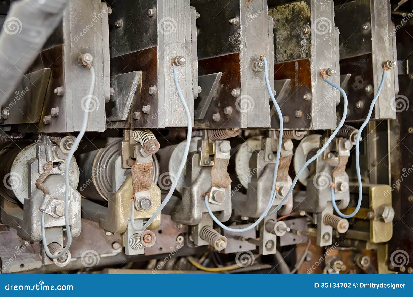 Electrical Contacts in the Trolleybus Stock Photo - Image of breakdown ...