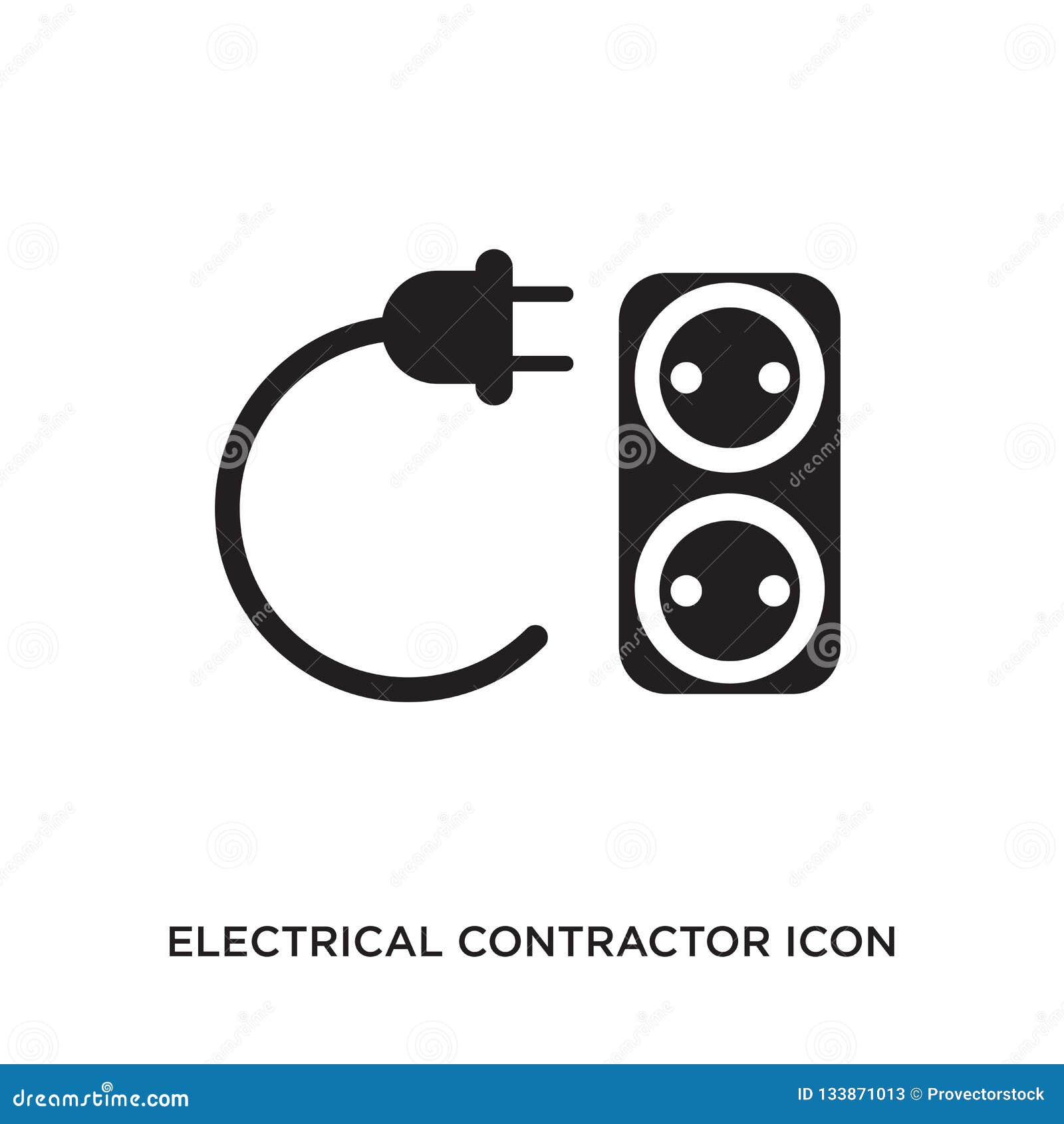 Electrical contractor icon stock vector. Illustration of industrial ...