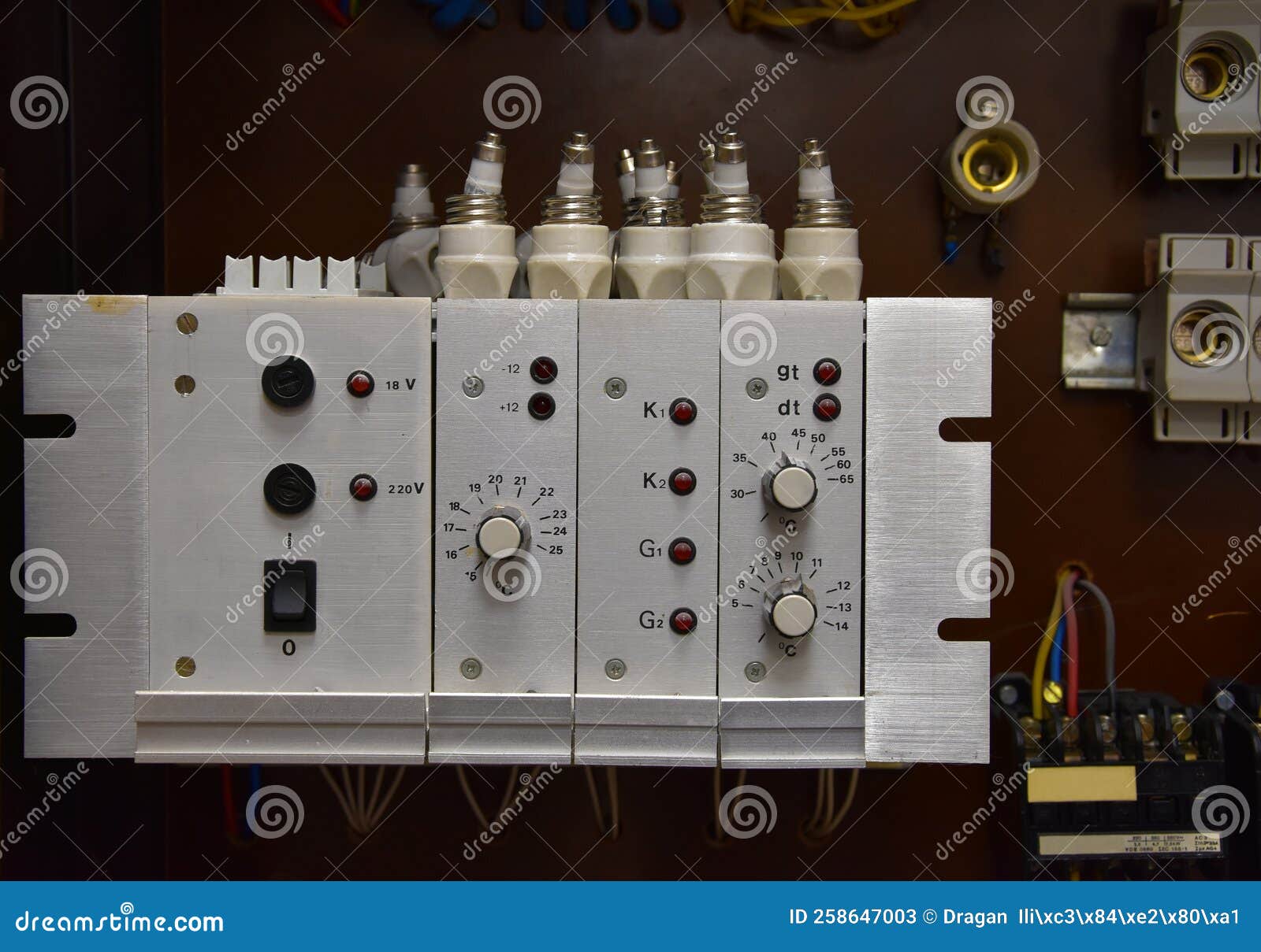 Electrical Control Board of Ventilating System Stock Image - Image of ...