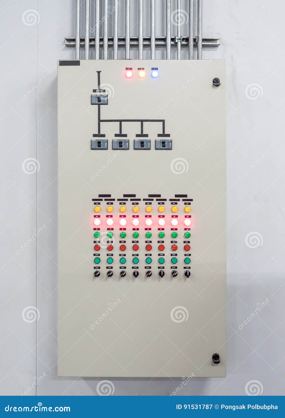 Electrical control box. stock image. Image of system - 91531787