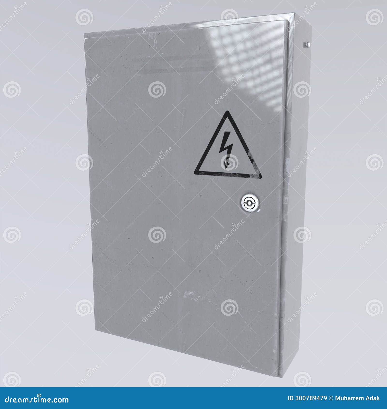 Electrical Control Box Isolated on White Background Stock Illustration ...