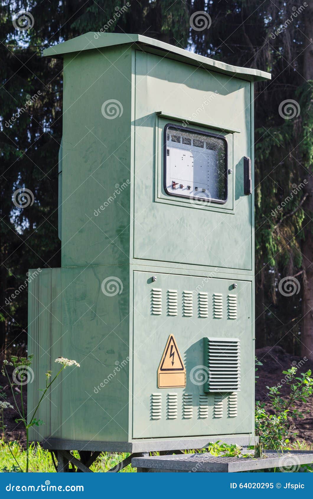 Electrical Control Box for Outdoor Installations. Stock Image - Image ...