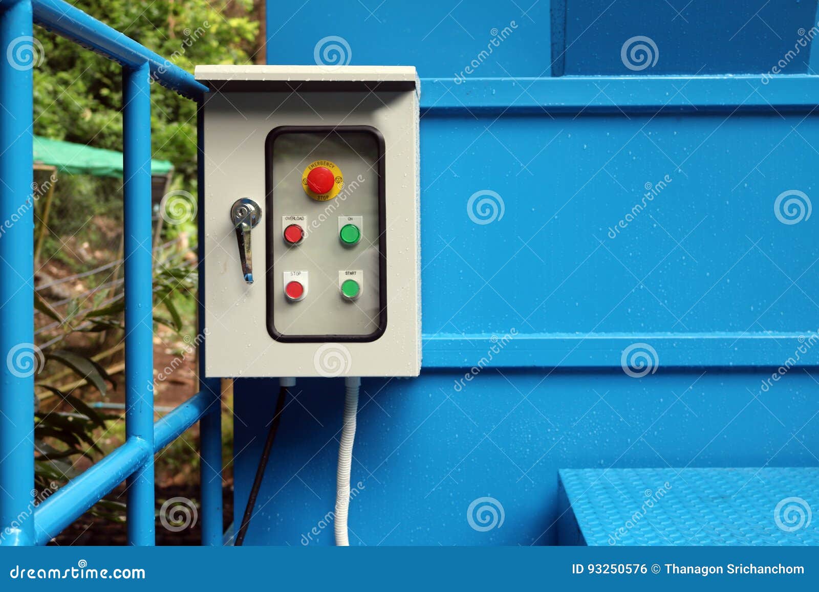 Electrical Control Box Outside the Building. Stock Photo - Image of ...