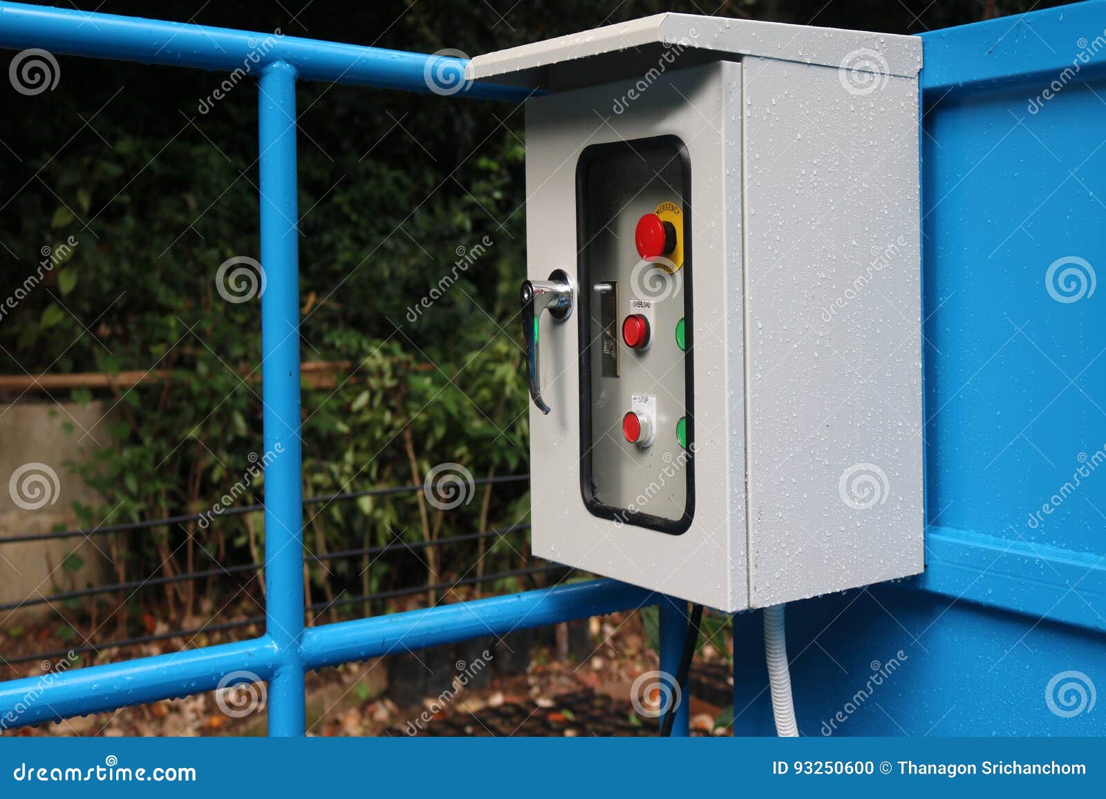 Electrical Control Box Outside the Building. Stock Photo - Image of ...