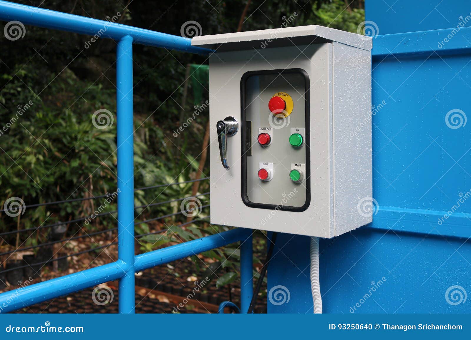 Electrical Control Box Outside the Building. Stock Photo - Image of ...