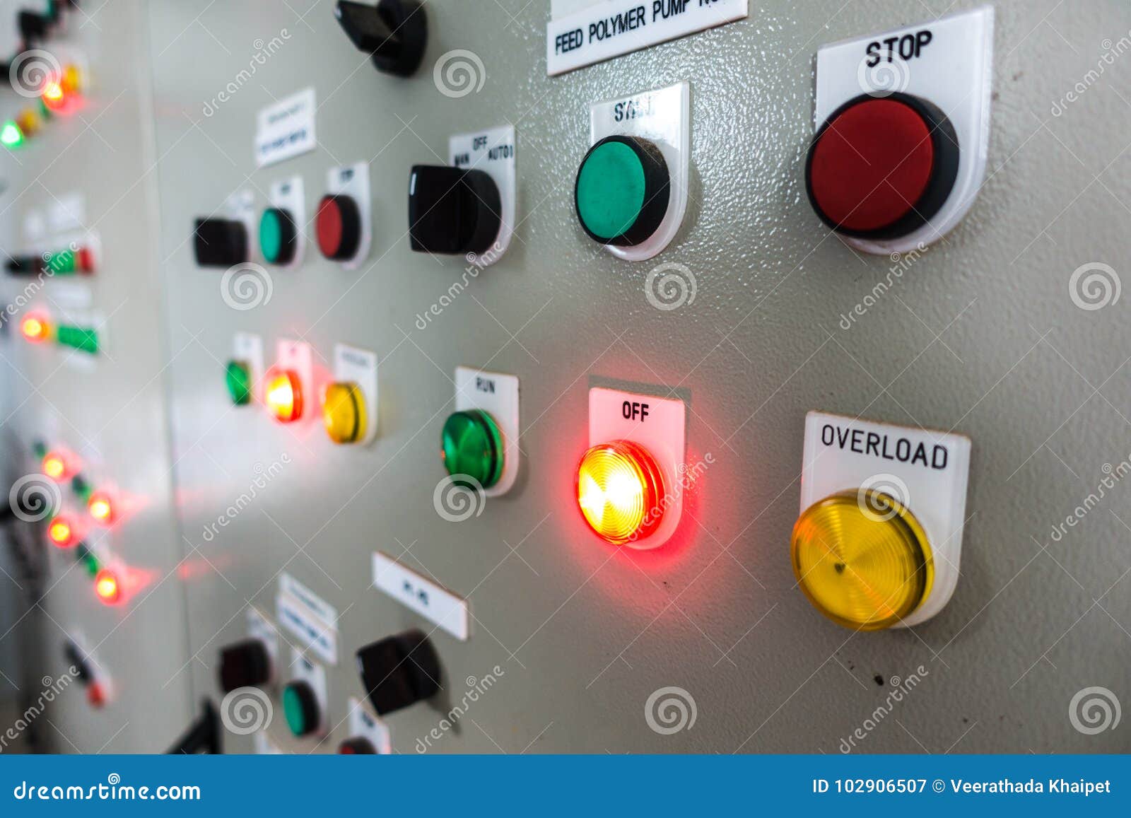 Electrical control cabinet stock image. Image of automatic - 102906507