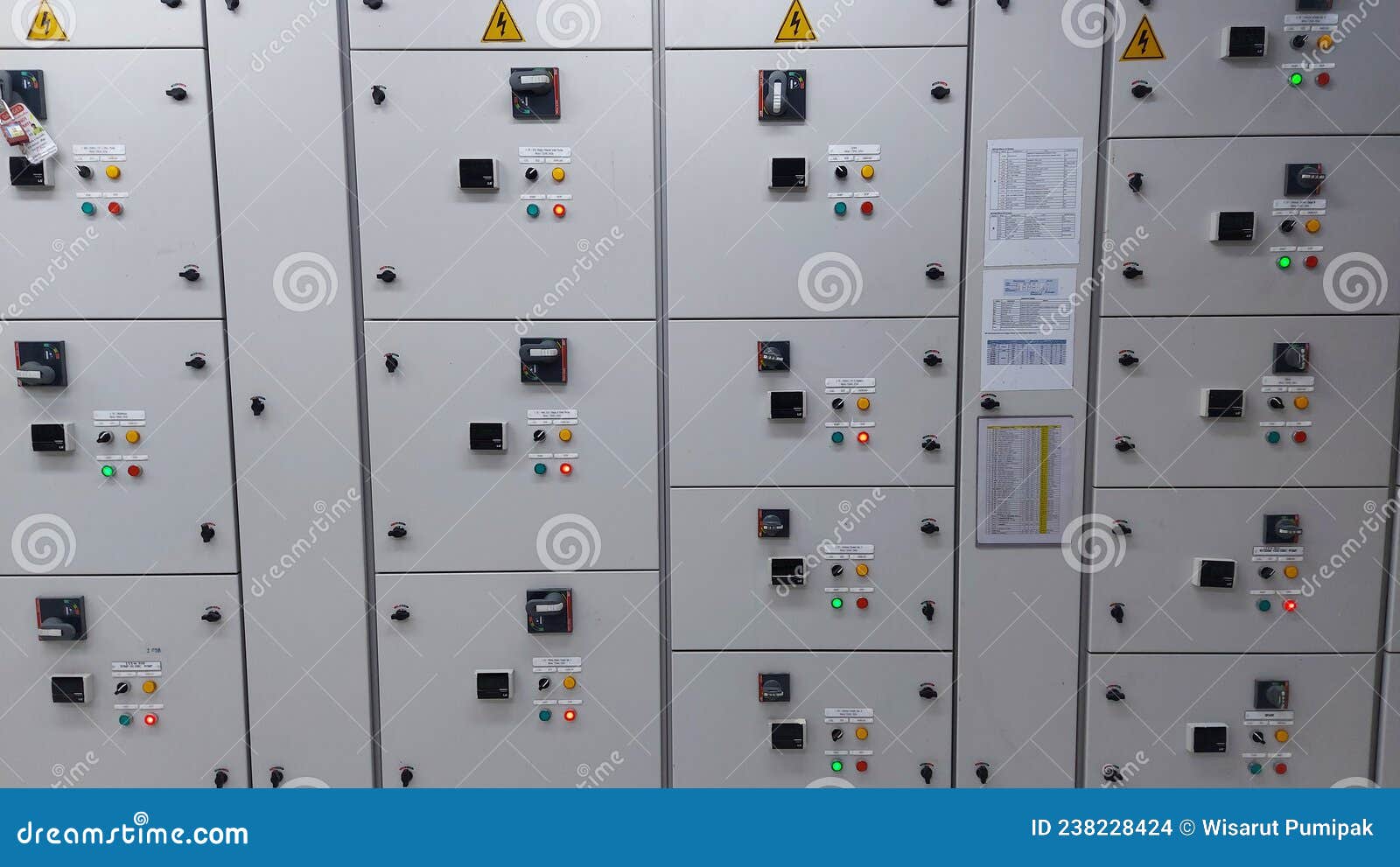 Electrical control cabinet stock photo. Image of electronics - 238228424