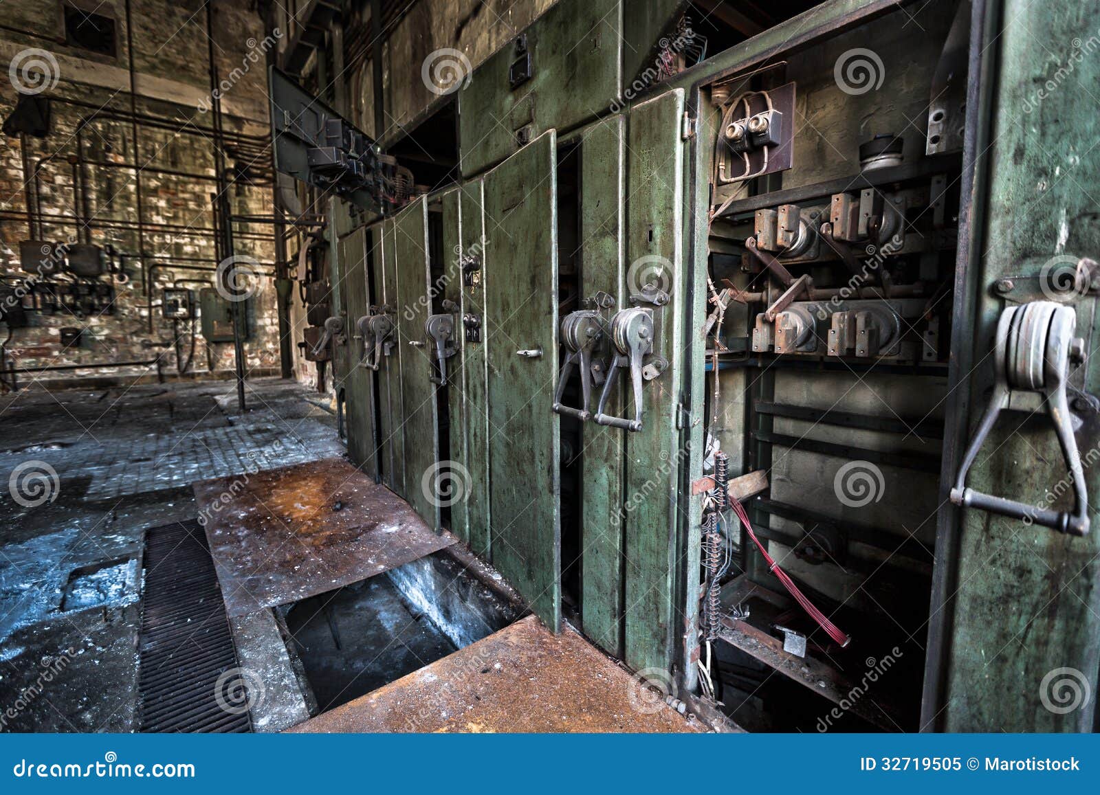 Electrical control cabinet stock image. Image of rusty - 32719505