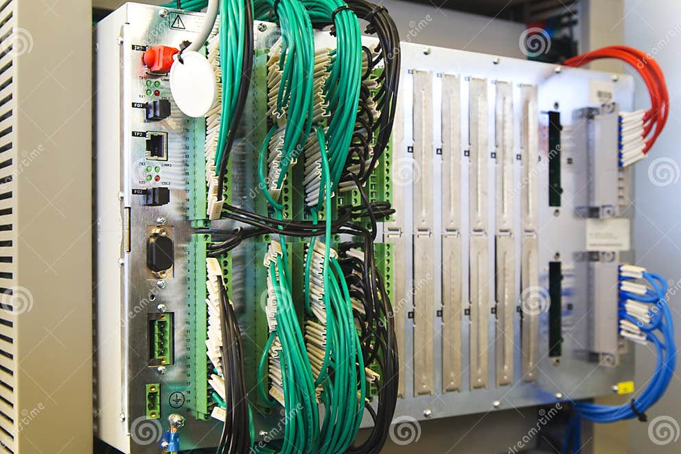 Electrical Control Device with Terminals and Wires Stock Photo - Image ...