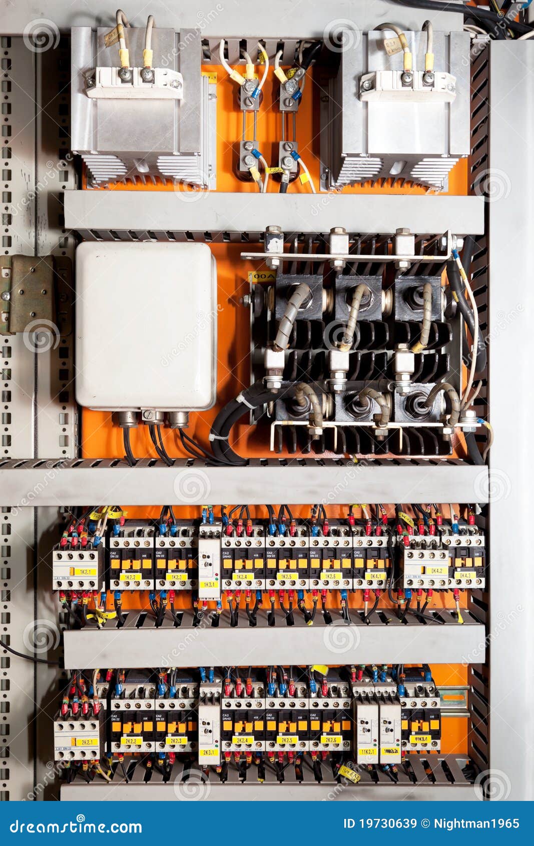 Electrical control panel stock image. Image of machine - 19730639