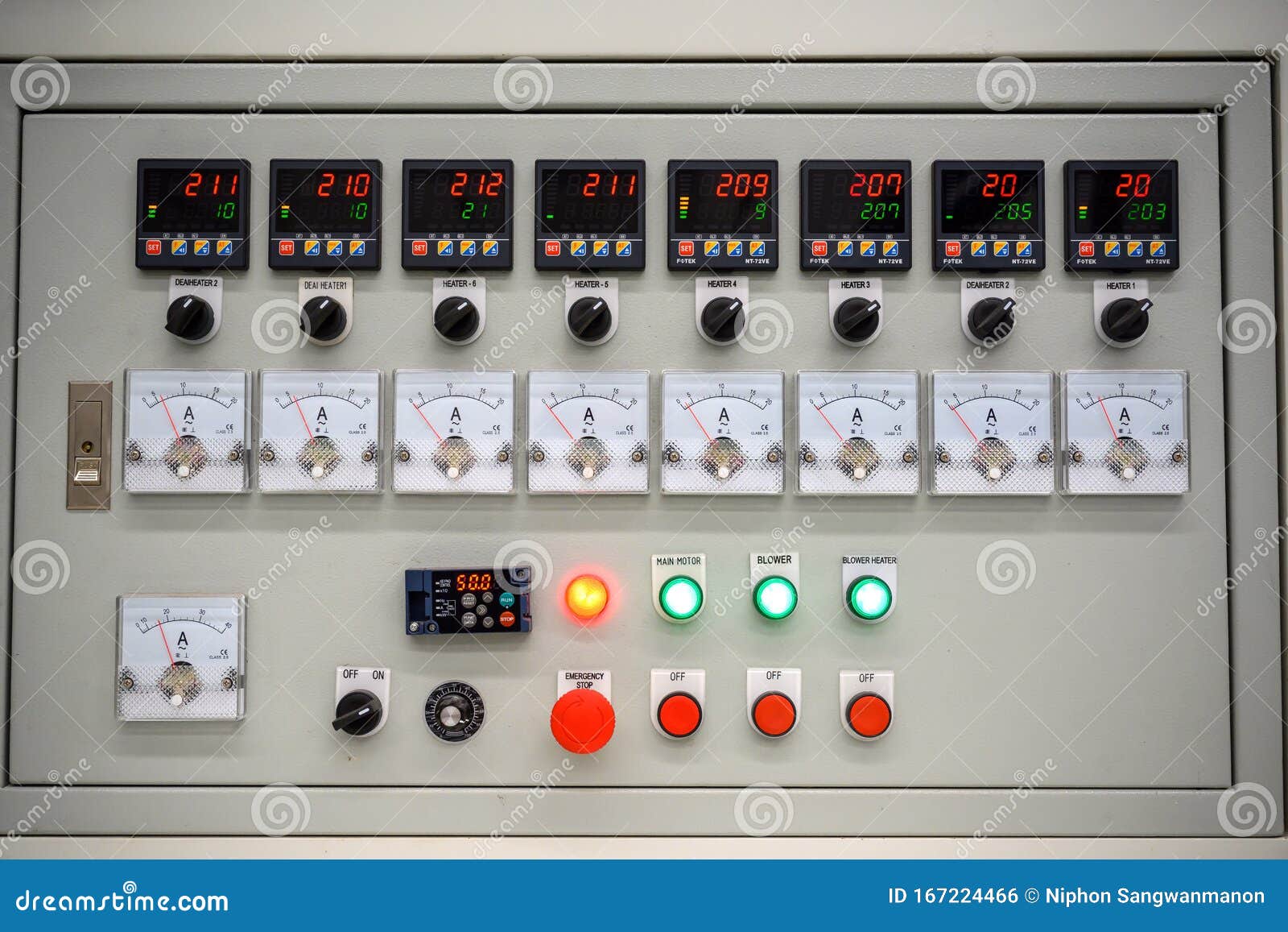 Electrical Control Panel and Digital Temperature Control of Plastic ...