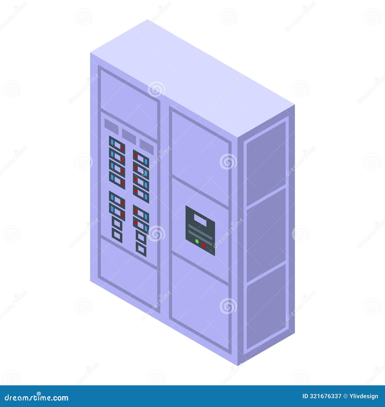 Electrical Control Panel Displaying Data with Buttons and Lights Stock ...