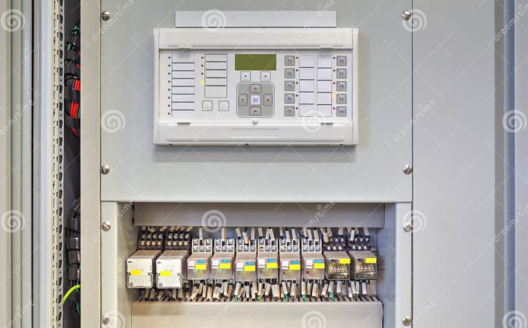 Electrical Control Panel with Electronic Devices in Electrical ...