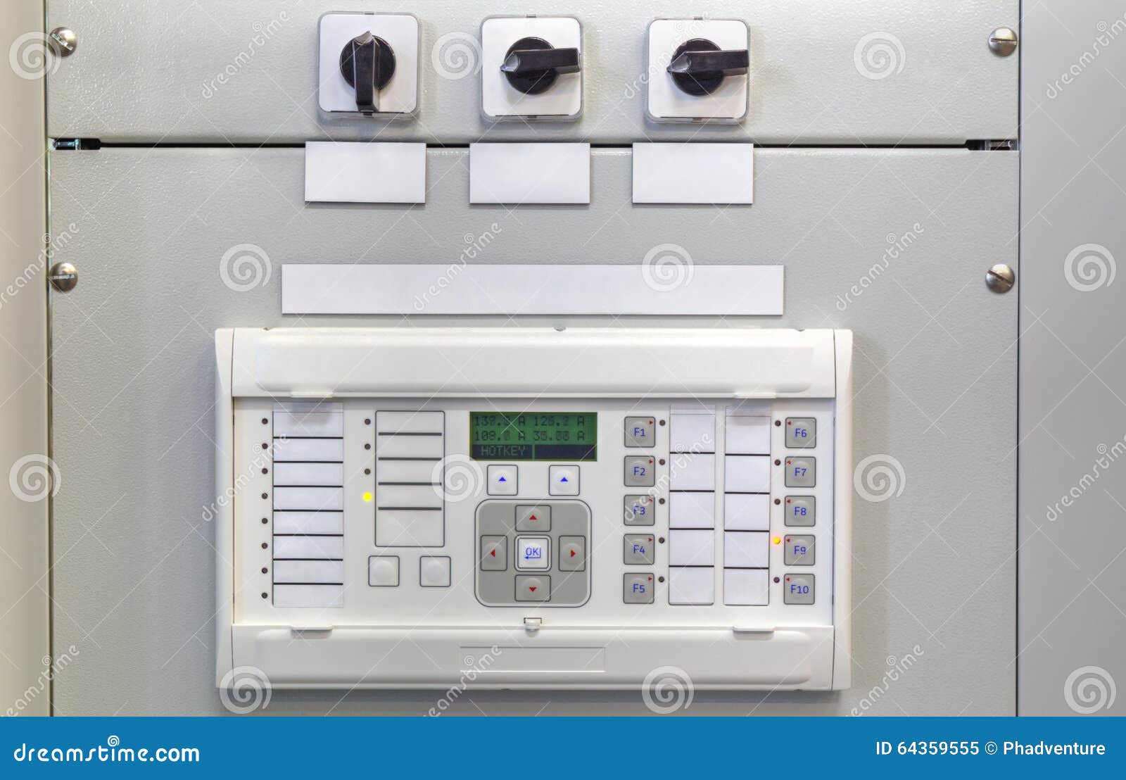 Electrical Control Panel with Electronic Devices in Electrical ...