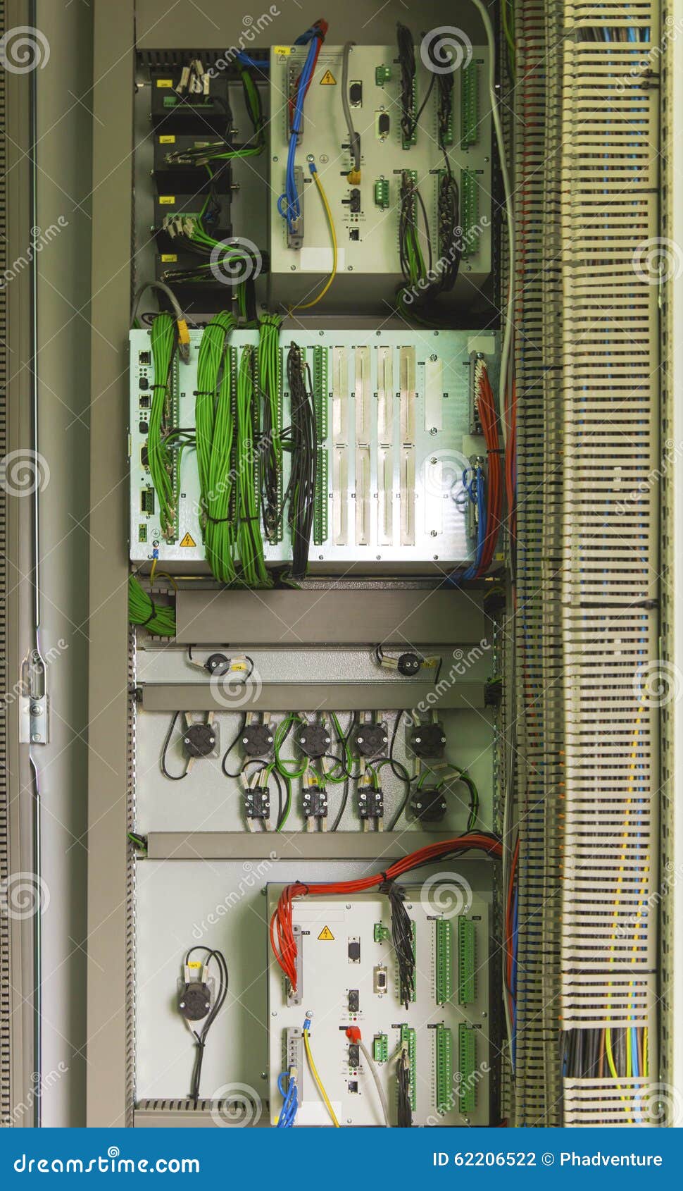 Electrical Control Panel with Electronic Devices Stock Photo - Image of ...