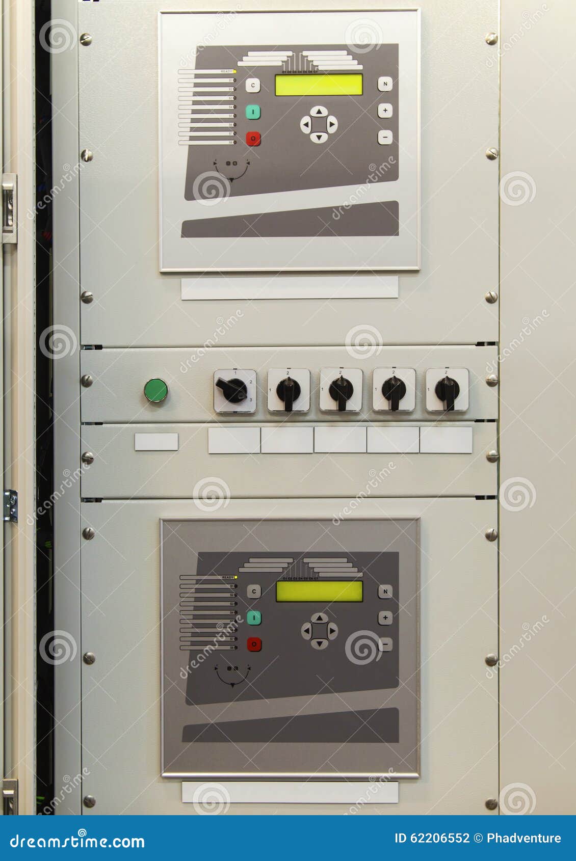 Electrical Control Panel with Electronic Devices Stock Photo - Image of ...