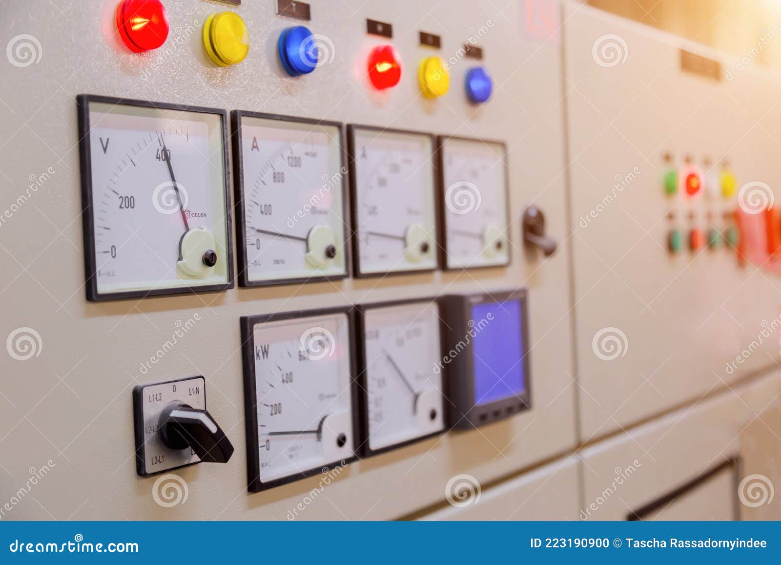 Electrical Control Panel in Factory / Control Panel Stock Photo - Image ...