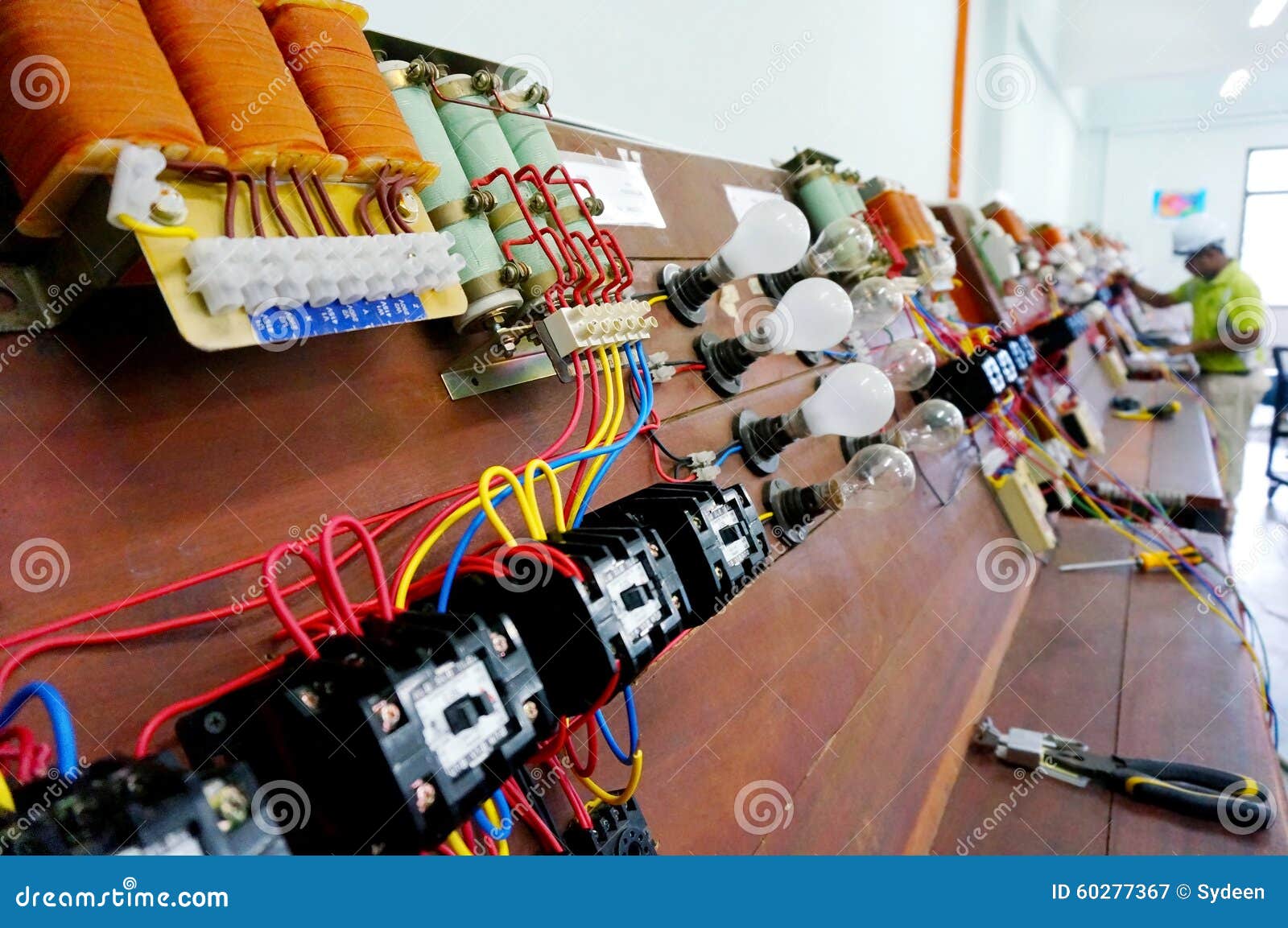 Old Electrical Control Panel Inside A Damaged Metal Junction Box ...