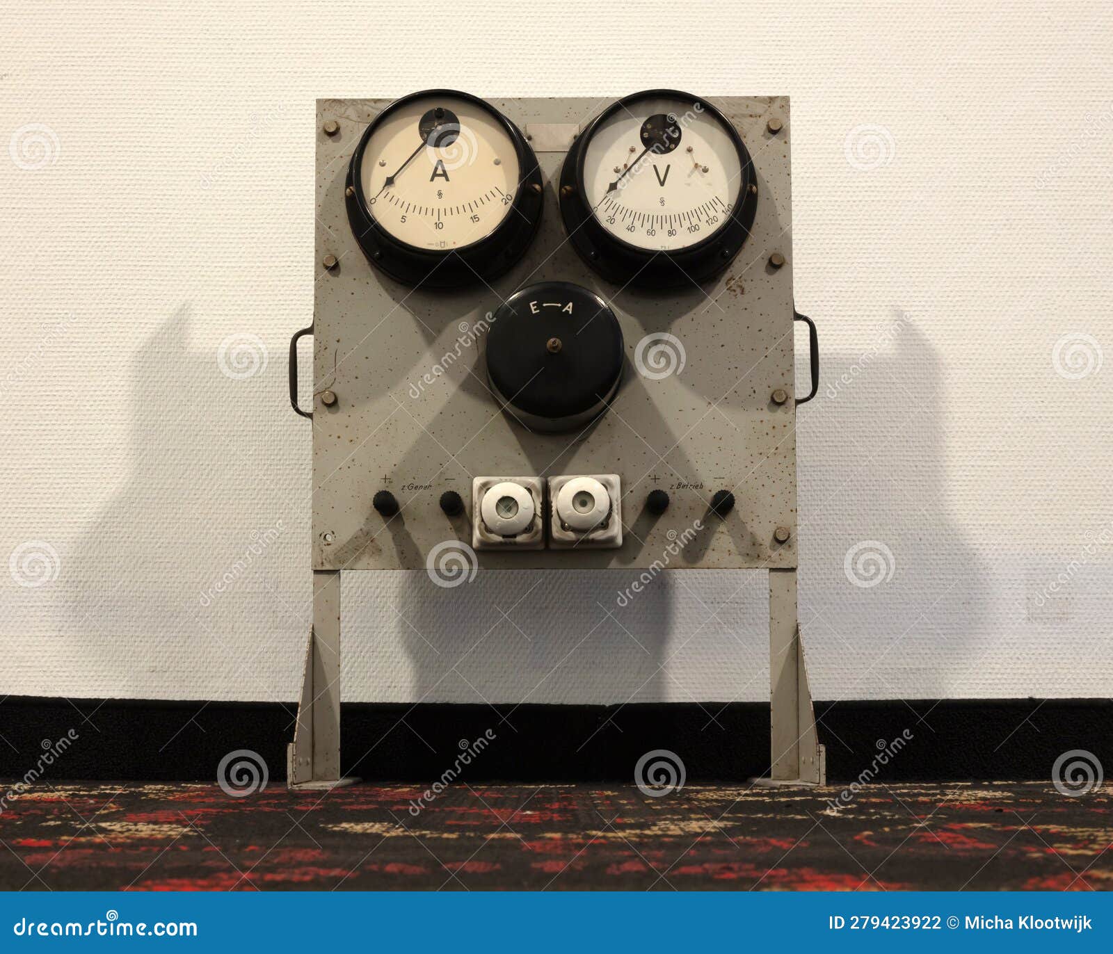 Electrical Control Panel with Volt and Amp Meter for Monitor ...
