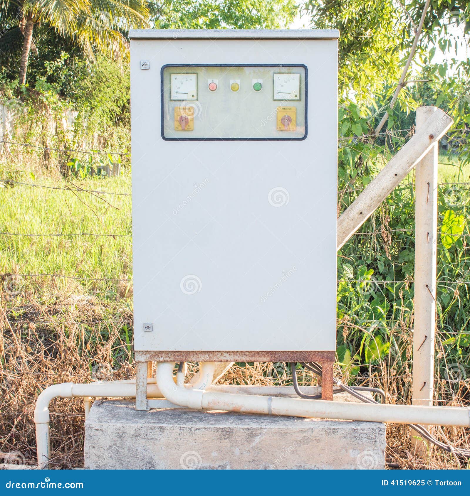 Electrical Control Placed Outdoors Stock Image - Image of steel ...