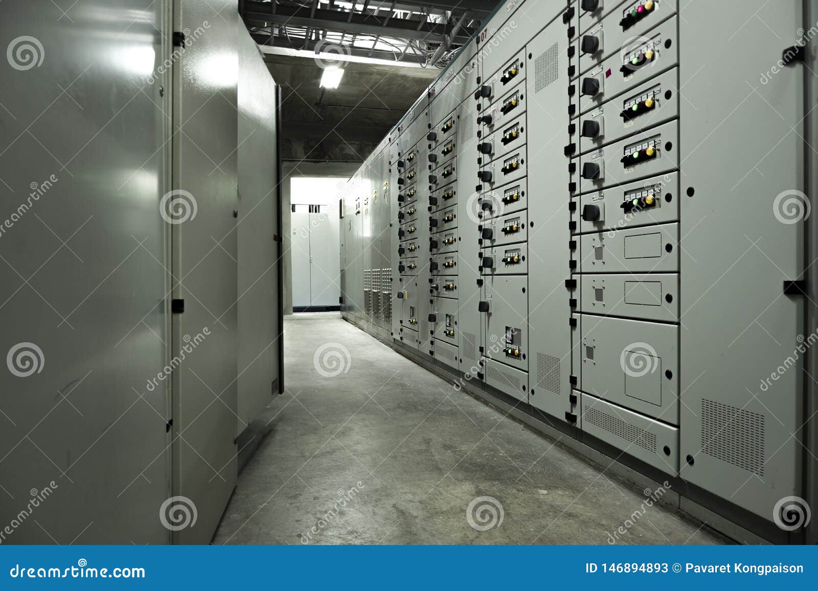 Electrical Control Room Circuit Boards in Industrial Plants Stock Image ...
