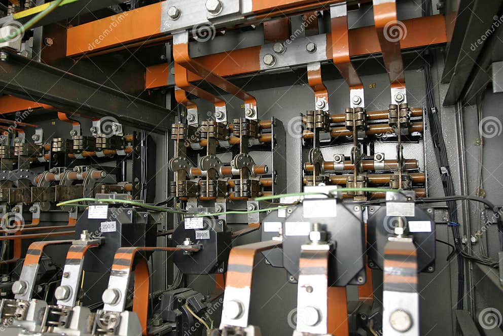 Electrical Control System in Factory Stock Image - Image of ...