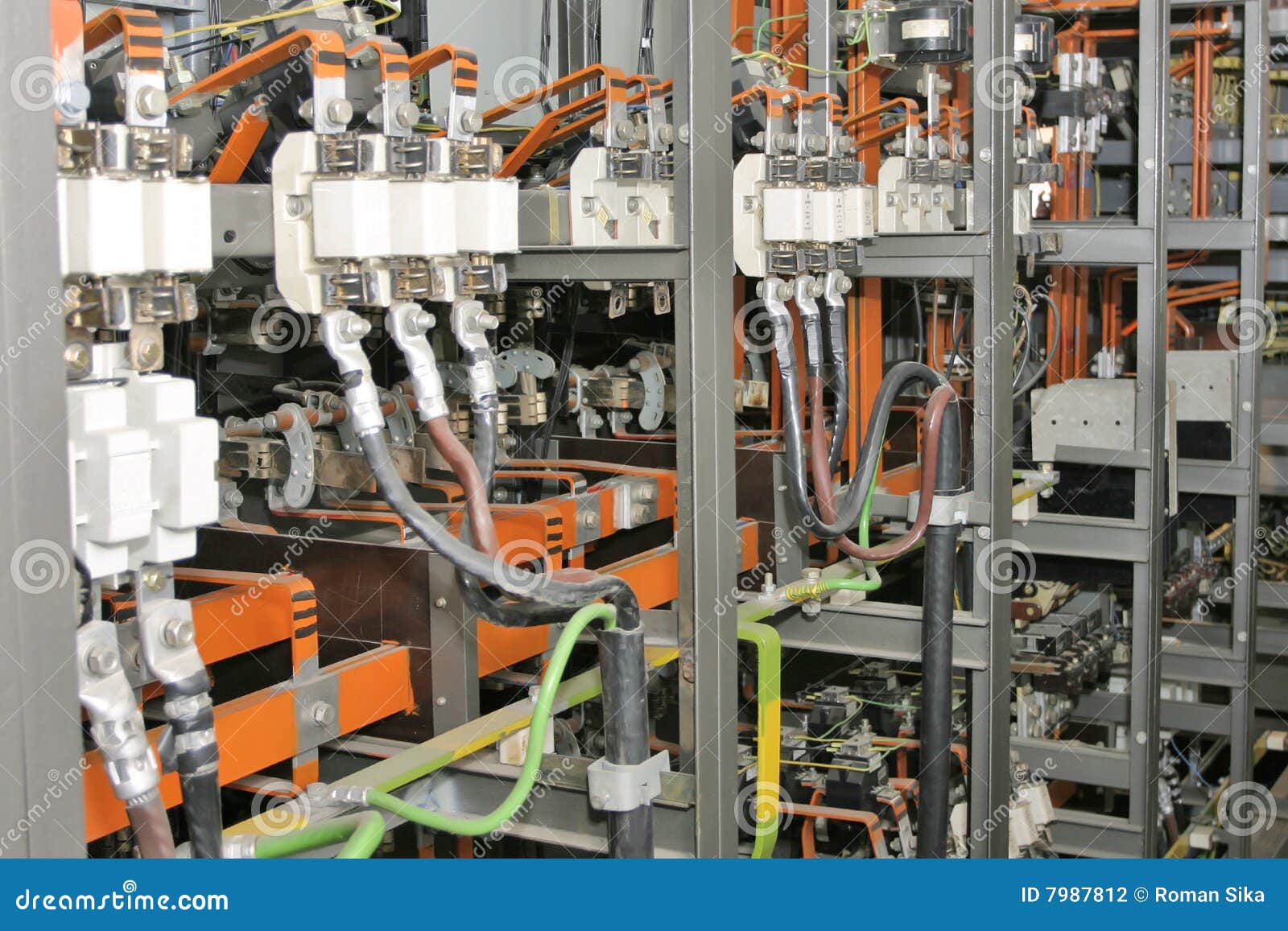 Electrical Control System in Factory Stock Photo - Image of ...