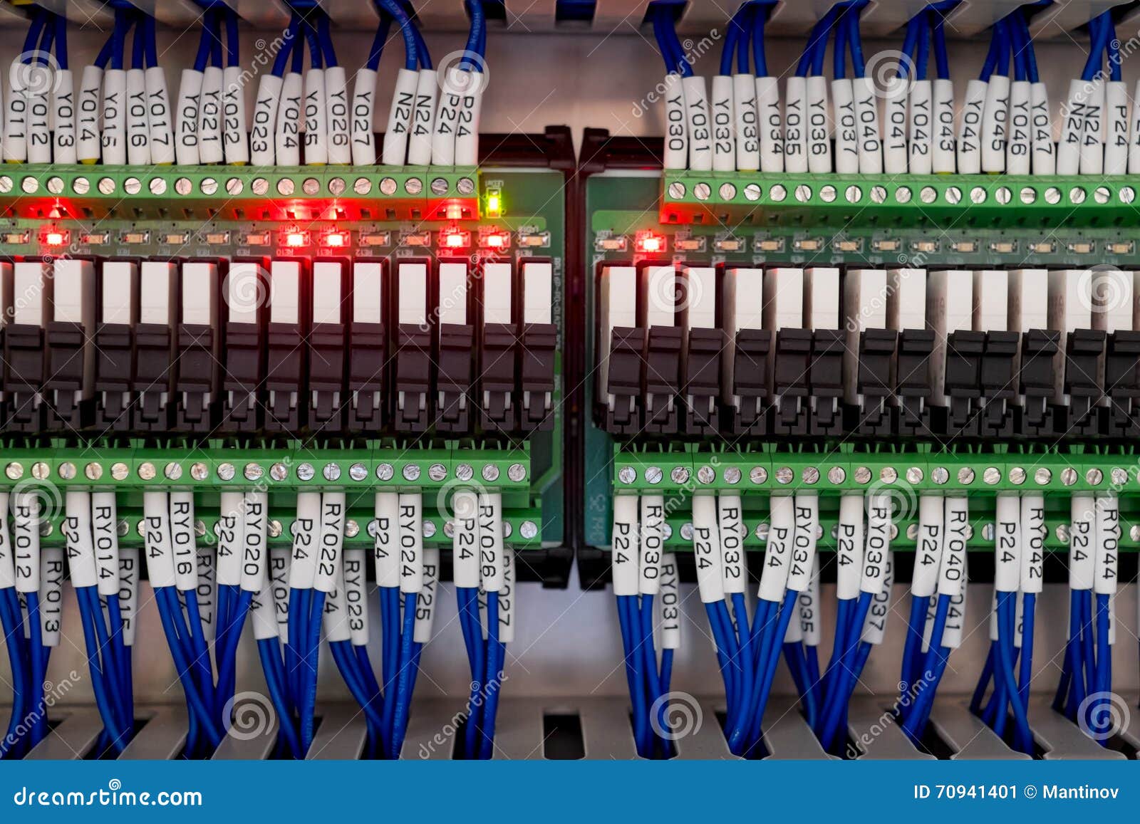 Electrical Control Wire System Stock Image - Image of electrical, cable ...