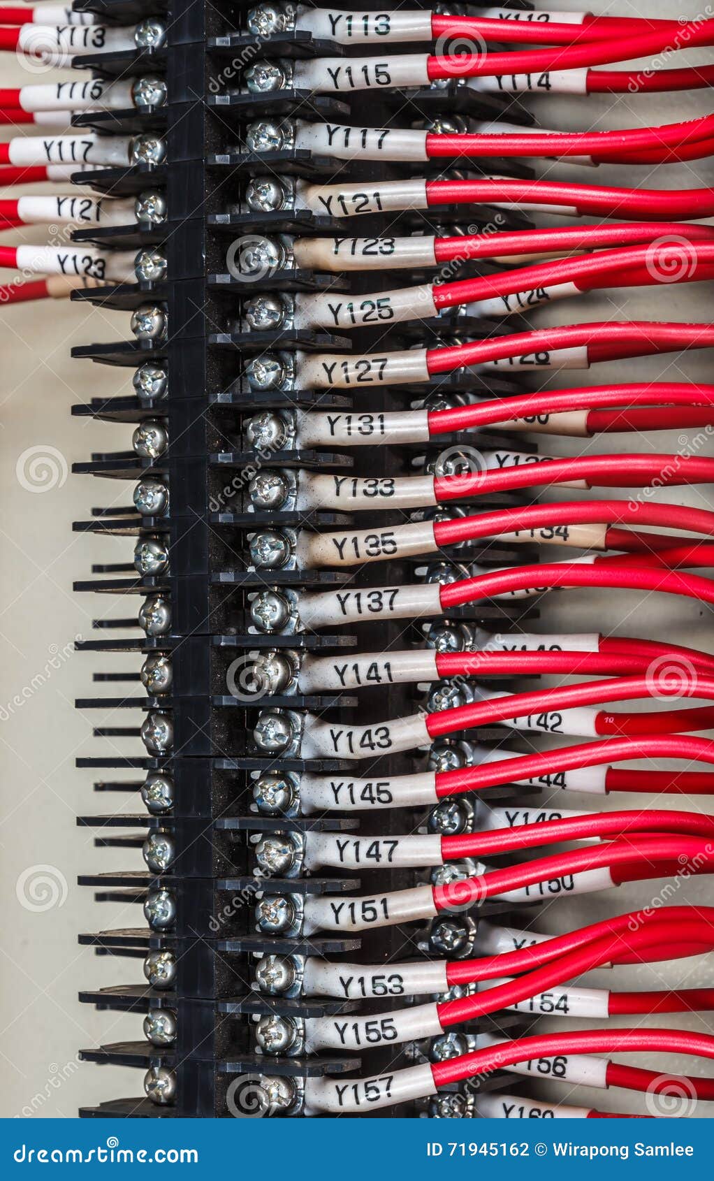 Electrical Control Wire System Stock Photo - Image of board, close ...