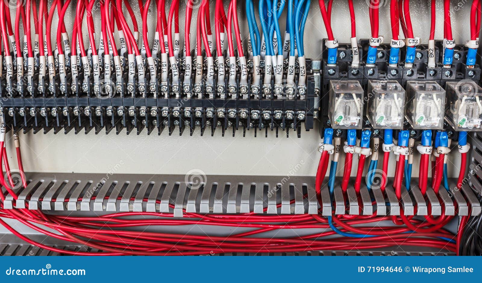 Electrical Control Wire System Stock Photo - Image of electronics ...