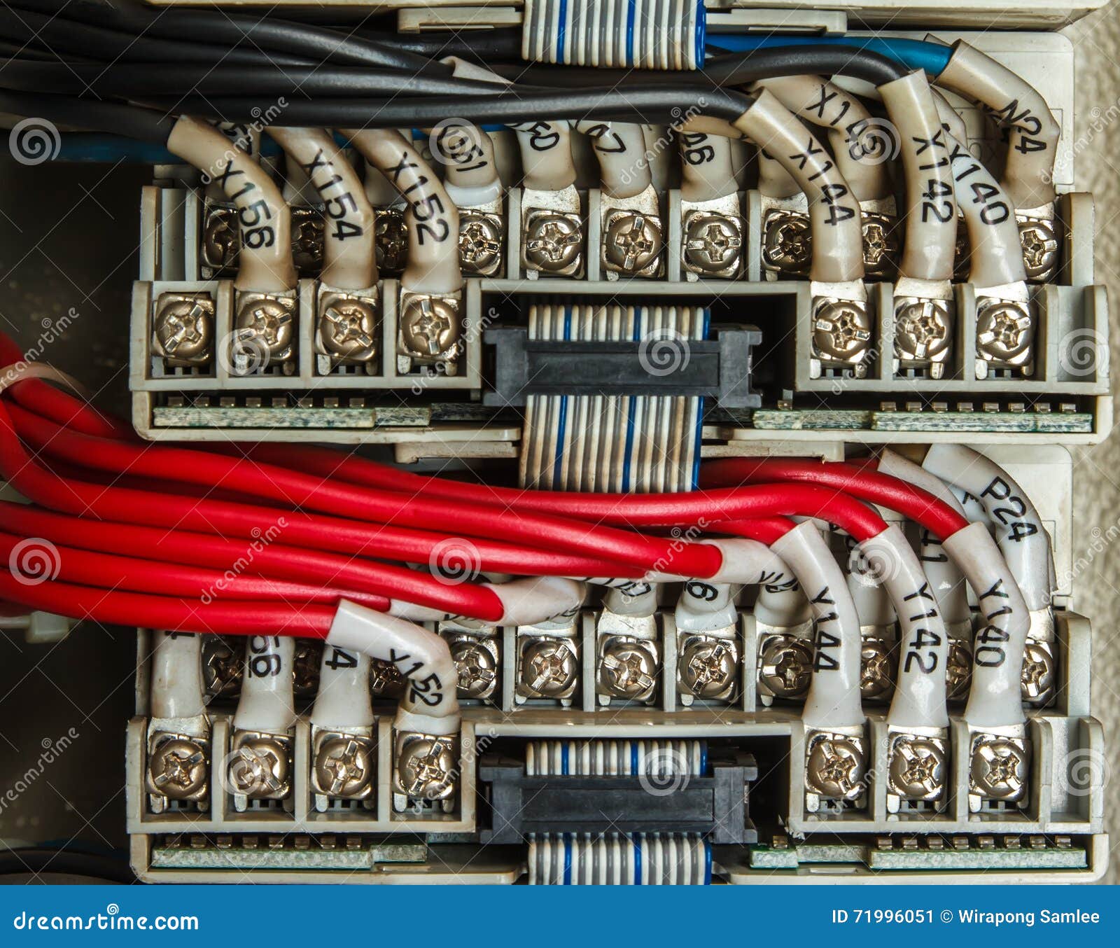 Electrical Control Wire System Stock Image - Image of line, network ...