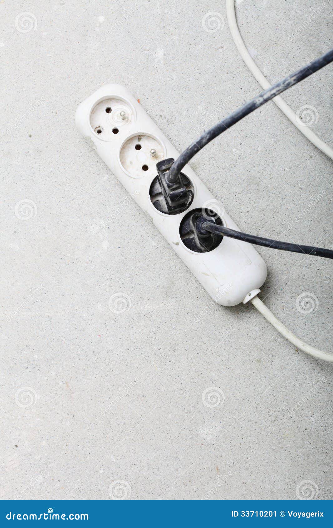 Electrical Cords Connected To Power Strip Building Site Photos - Free ...