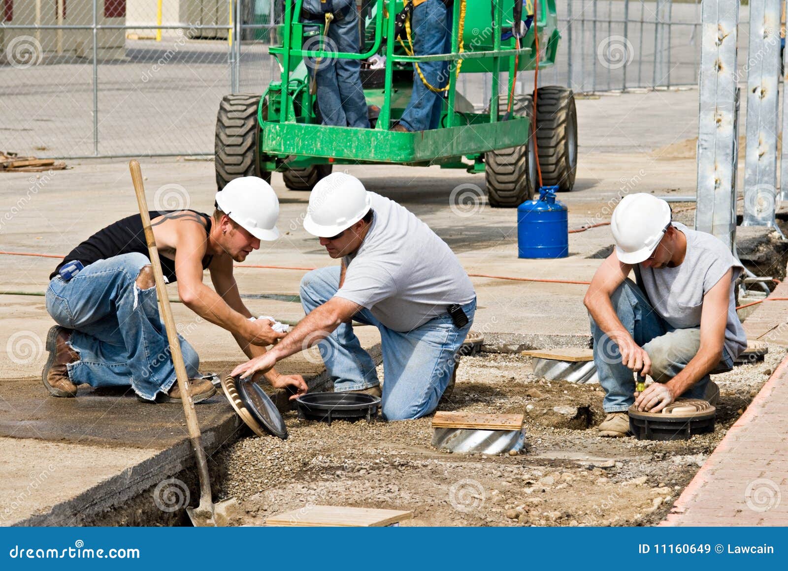 Electrical Crew stock image. Image of caucasian, aggregate - 11160649