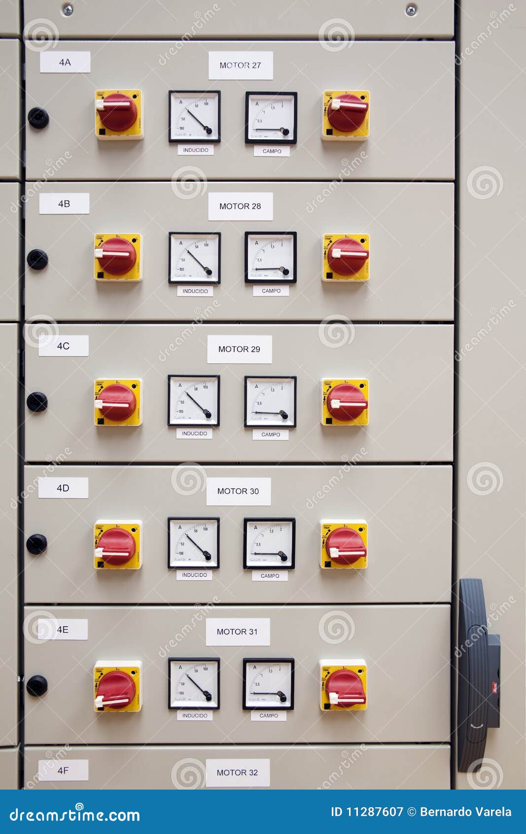 Electrical Cubicle Panel Board Stock Image - Image of automation ...