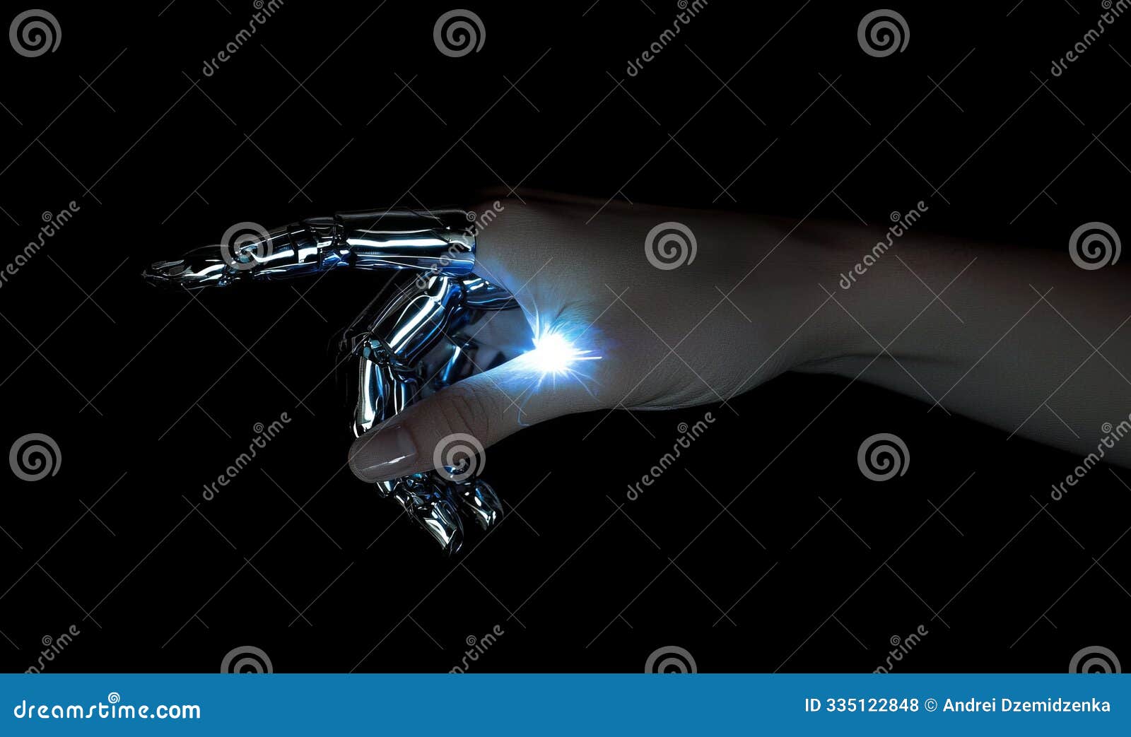 An Electrical Current Generated by a Robot Hand and a Human Hand is ...