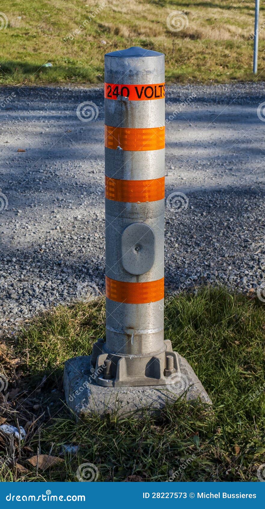 Electrical danger pole stock image. Image of banner, warning - 28227573